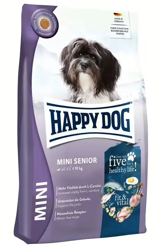 HAPPY DOG Mini Senior Suva hrana za starije pse malih pasmina 4kg