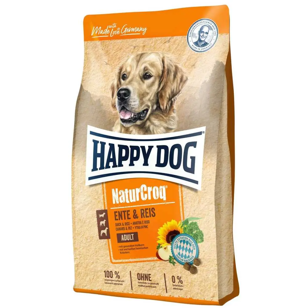 Happy Dog Naturcroq Hrana za pse, Pačetina i pirinač, 11kg