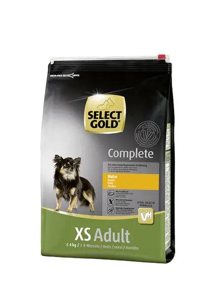 Select Gold Complete XS Adult, Hrana za odrasle pse, Piletina, 1 kg