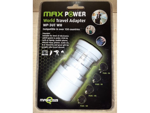 Univerzalni putni adapter - Travel Adapter - WP-3UT WH