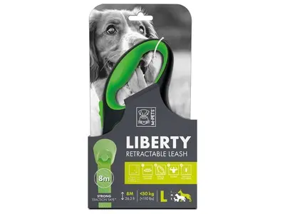 M-Pets Povodac za pse Liberty, 8m , Crni