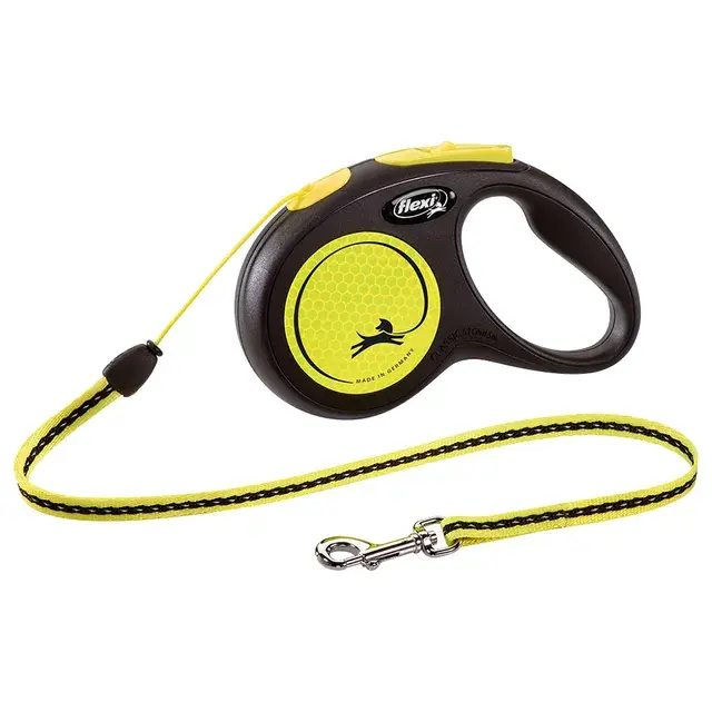 FLEXI Povodac za pse New Neon Cord S, 5m, Do 12 kg, Žuti