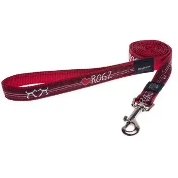 Rogz Scooter Povodac za pse, M, Red Heart