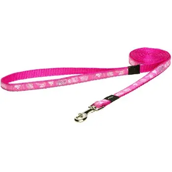 Rogz JellyBean Klasičan Povodac za pse Paw, 1800/11mm, Roze