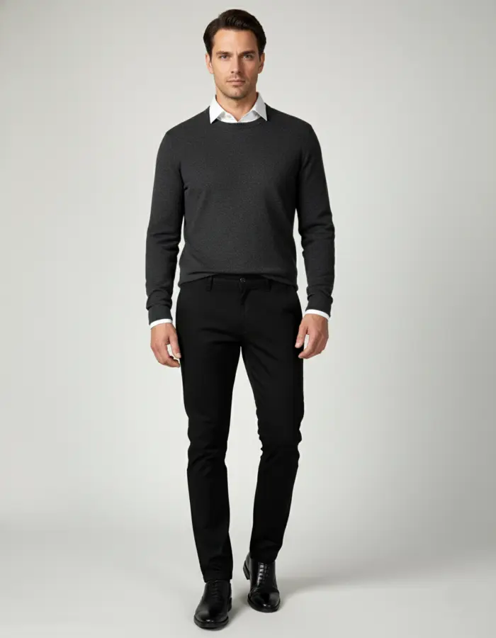 Elit Muške pantalone od kepera, Crne