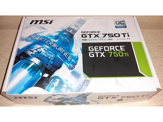 GeForce GTX 750Ti msi - N750 Ti-1GD5/OC