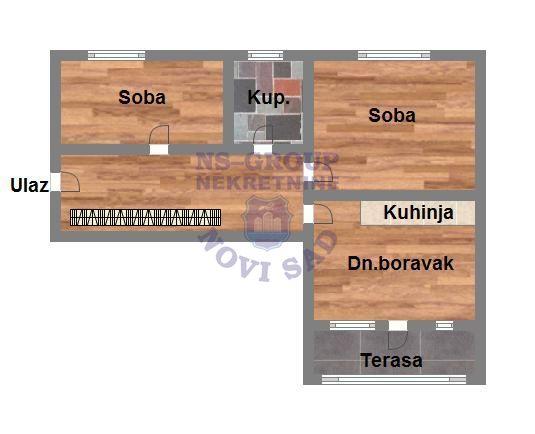 Dvoiposoban stan na prodaju, 51m2, 133.900€