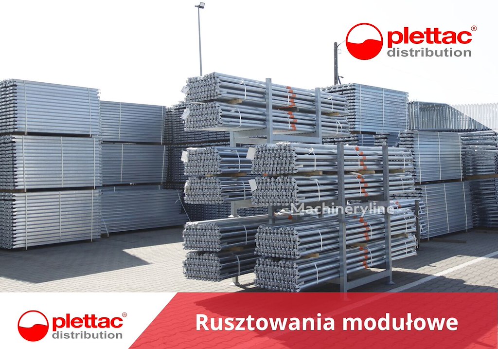 Novi Plettac Distribution Rusztowania Modułowe Calowe 500 m², Platformy Stalowe SPAWANE skele