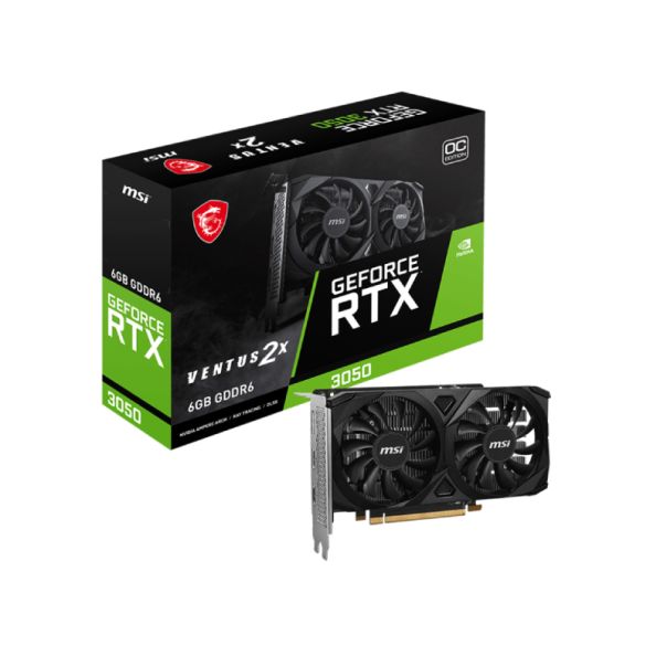 MSI nVidia GeForce RTX 3050 6GB RTX 3050 VENTUS 2X E 6G OC grafička karta