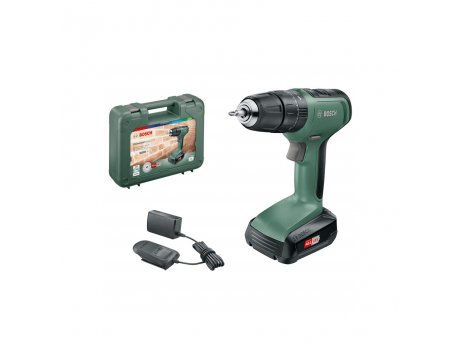 BOSCH zeleni alat Universal Drill 18 Akumulatorska bušilica 1 x 1,5 Ah + AL 1810 CV u koferu