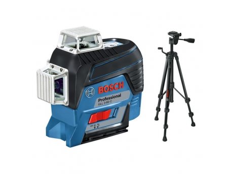 BOSCH plavi alat GLL 3-80 C + BT 150 Linijski laser 3x360° Bluetooth 80m