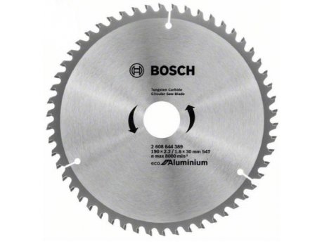 BOSCH List kružne testere Eco for Aluminium 190 x 2.4;1.6 x 30 54 T