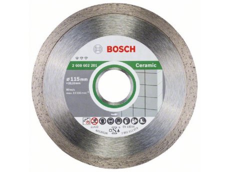 BOSCH Dijamantska rezna ploča Standard for Ceramic 2608603231, 115 x 22,23 x 1,6 x 7 mm