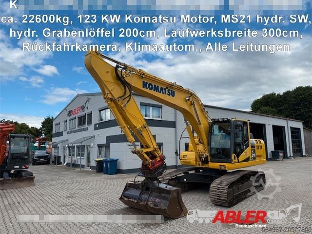 Lančani bager
KOMATSU PC210 LC-10 MS 21 SW hydr. Grabenlöffel Klima