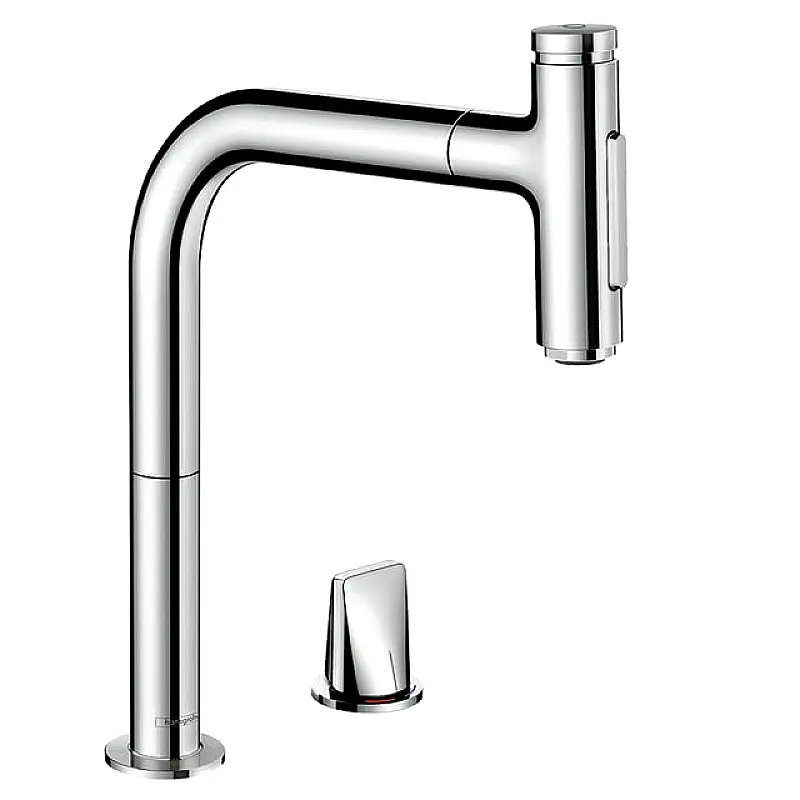 Metris Select M71 2 kole single lever kitchen mixer 200,pull-out spray, 2 2jet
