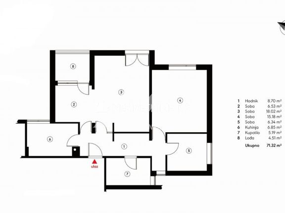 Izdaje se prazan renoviran stan troiposoban stan na Limanu I ID#4291