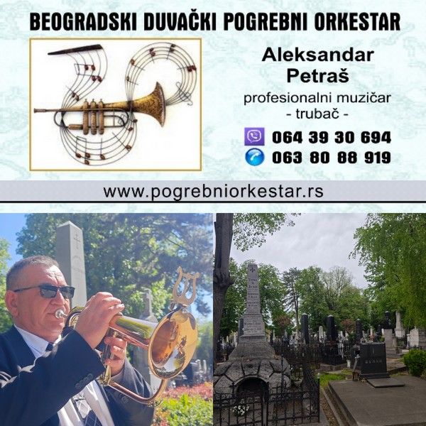Solo truba, violina, harmonika, crkveni hor orkestar za sahrane pogrebe