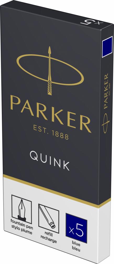 PARKER patrone QUINK Perm. Blue 1/5 BL
