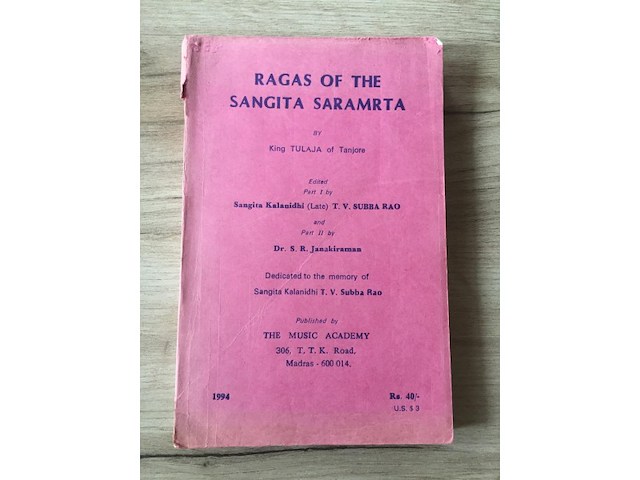 RAGAS OF THE SANGITA SARAMRTA (1. edition)