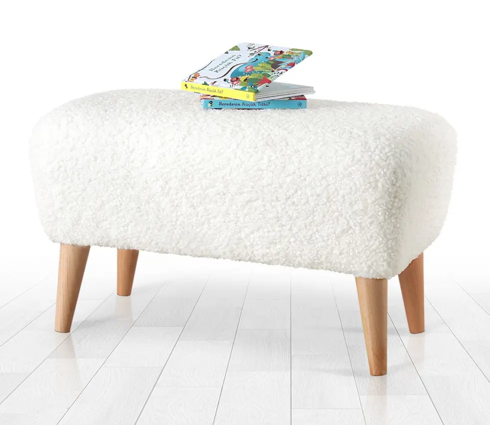 Atelier del Sofa Tabure 61x33x32cm, Belo