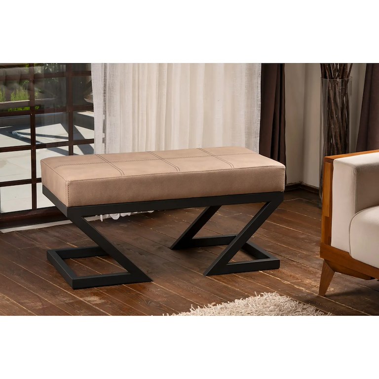 Atelier del Sofa Tabure 92x44x46cm, Krem
