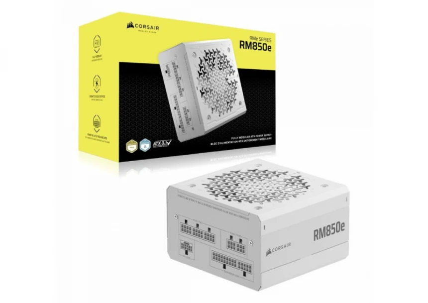 Napajanje 850W Corsair RM850e 80+ Gold Fully Modular White, CP-9020293-EU