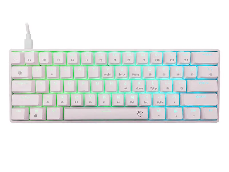 White Shark Tastatura Shinobi 2 TKL, Mehanička, 60% Black