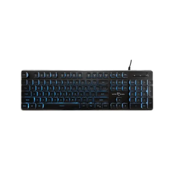 White Shark Gaming tastatura WS GK 003141, Tachi USB, Membranska, Crna