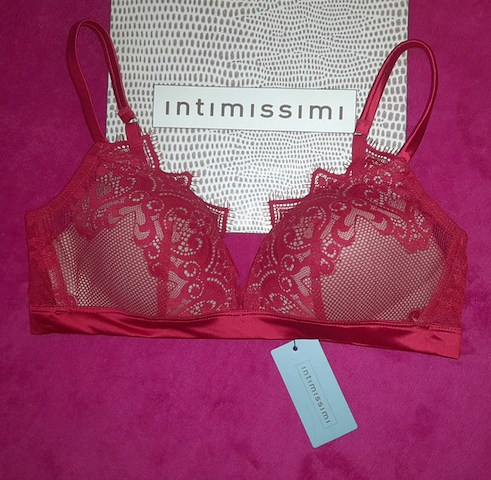 Intimissimi crveni nude cipka saten 80B NOVO!%