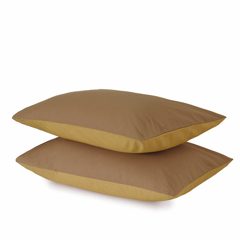 Jastučnica CB BICOLOR SET 2/1 60x80 - Brown/Mustard