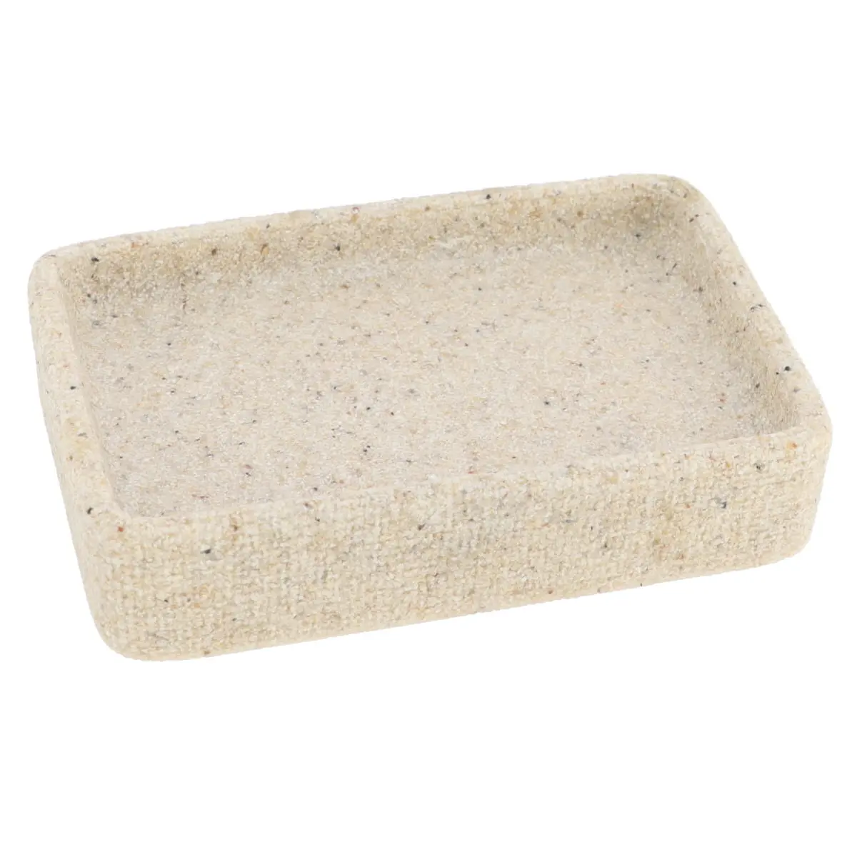TENDANCE Držač sapuna sand effect 3x12x8 cm poliresin, Bež