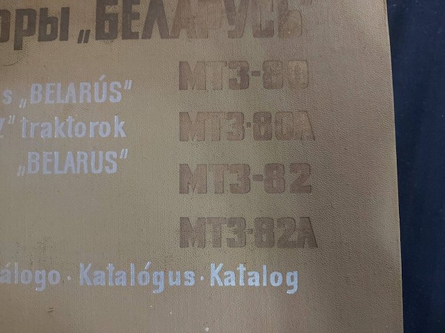 Katalog Belarus traktor MT3 80, 80A, 82