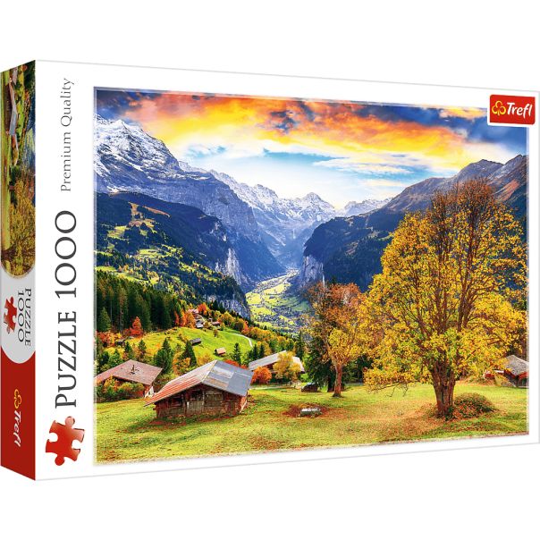 TREFL Puzzle Picturesque Alpine village 10775 - 1.000 delova