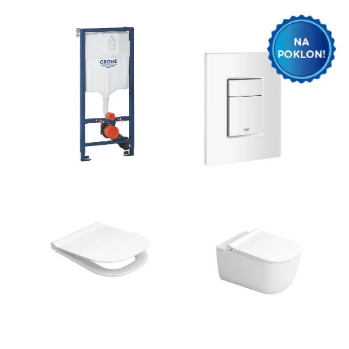 Grohe i Dolomite Konzolni Set - Bela Tipka