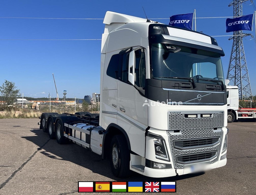 Volvo FH 650 8x4 / Truck chassis / Sleeper cab kamion šasija