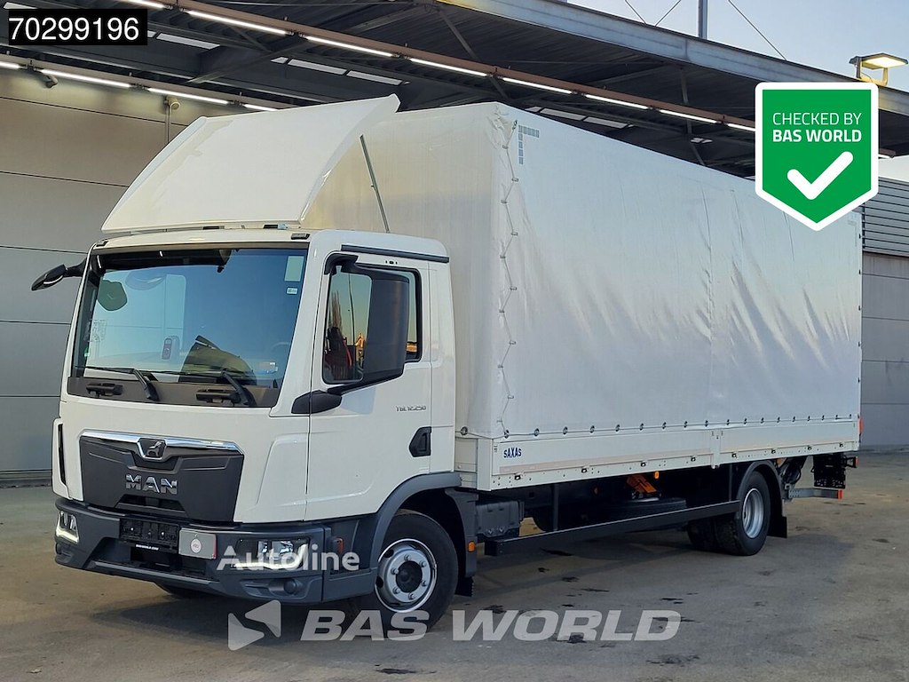 MAN TGL 12.250 4X2 LIKE NEW! 12tonner Curtainsider 1500kg Ladebordwa kamion sa klizna zavesa cerada