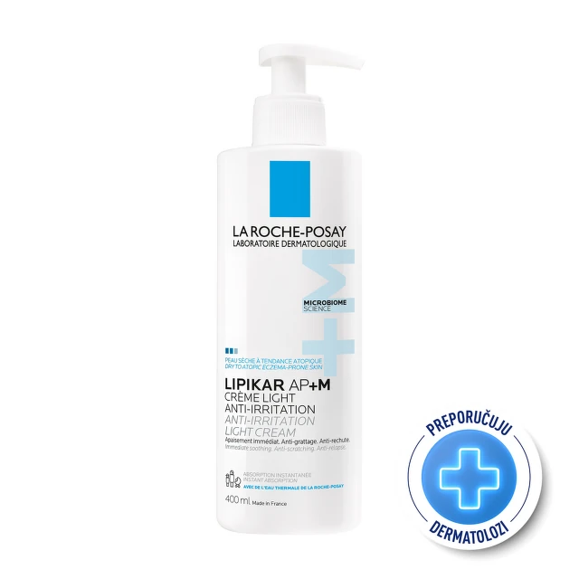 La Roche-Posay Lipikar Baume Light AP+M Lagani balzam protiv iritacije i svraba, 400 ml