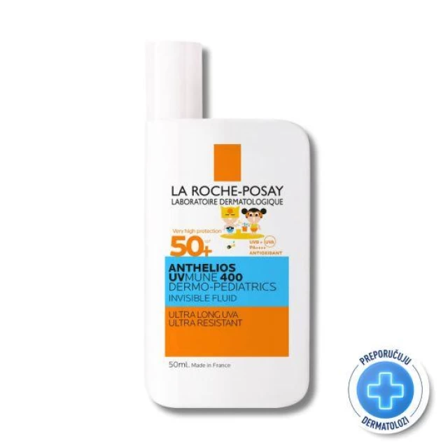 ANTHELIOS UVMUNE 400 DERMO - PEDIATRICS NEVIDLJIVI FLUID ZA ZAŠTITU OD SUNCA ZA DECU SPF 50+