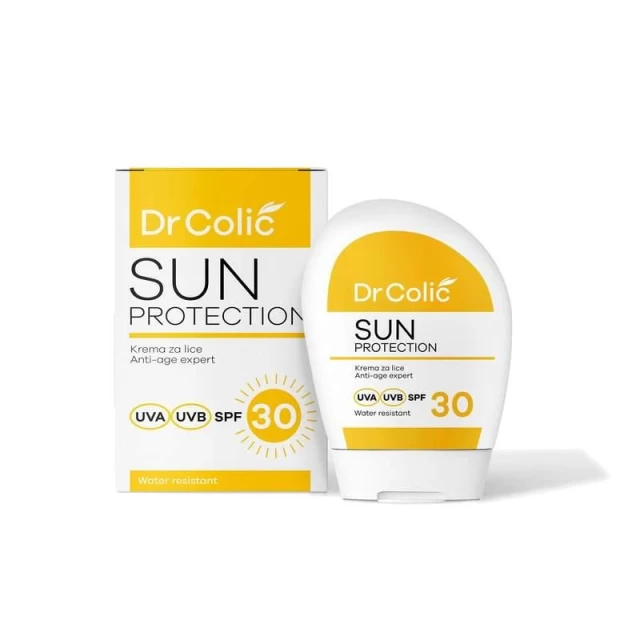 DR COLIĆ SUN SPF 30 - Vodootporna krema za lice