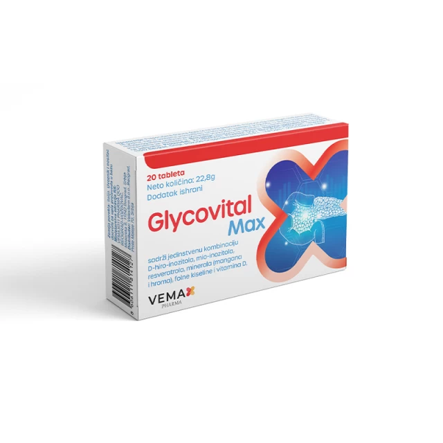 GLYCOVITAL MAX 20 TABLETA