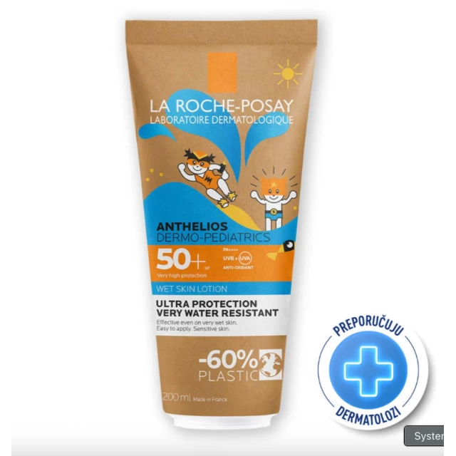 LA ROCHE POSAY ANTHELIOS DERMO PEDIATRICS WET SKIN ECO PAPER TUBE  SPF50+ 200ML