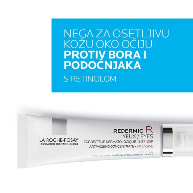 LA ROCHE-POSAY REDERMIC RETINOL INTENZIVNI KONCENTRAT PROTIV STARENJA ZA OSETLJIVU KOŽU OKO OČIJU 15ML