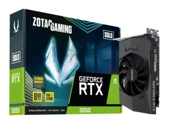 ZOTAC Grafička kartica Gaming Geforce RTX 3050 Solo 8GB DDR6 128 bit 3xDP/HDMI