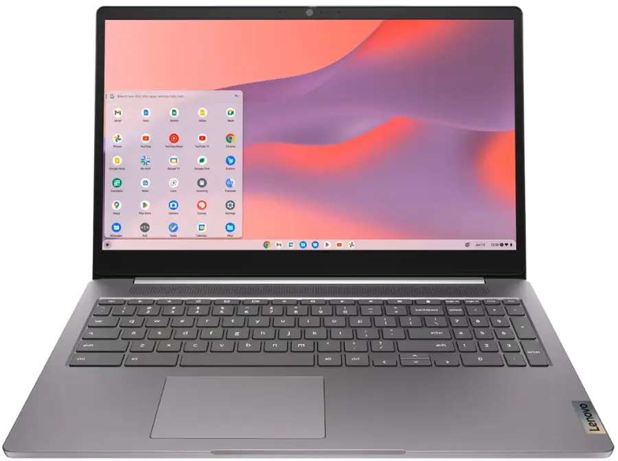 Lenovo - IdeaPad 3i Chromebook 15.6" Full HD Laptop - Intel Celeron - 4GB Memory with 64GB eMMC Storage - Artic Grey