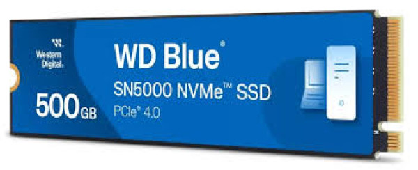 WD Blue M.2 NVMe SSD 500GB SN5000 (5000/4000 MB/s, WDS500G4B0E)