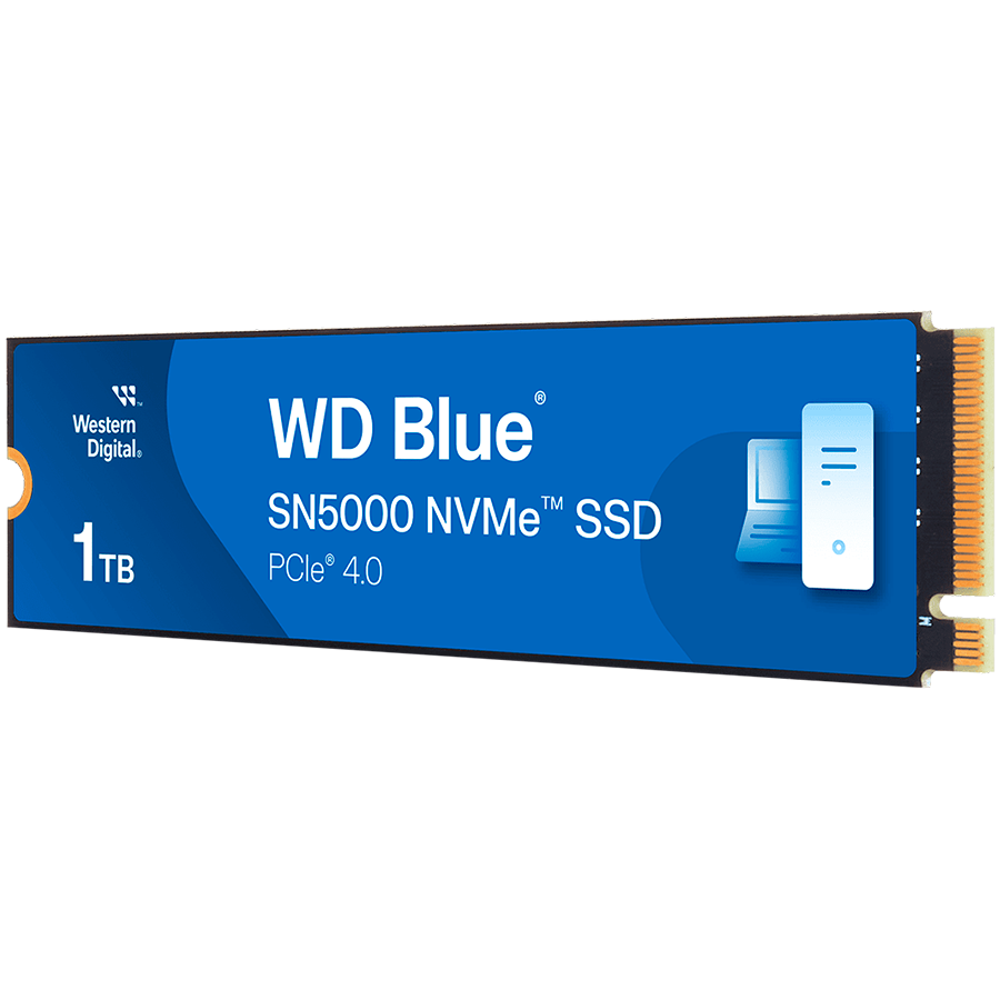 SSD WD Blue SN5000 NVMe (M.2 2280, 1TB, PCIe Gen4 16GT/s, up to 4 Lanes)
