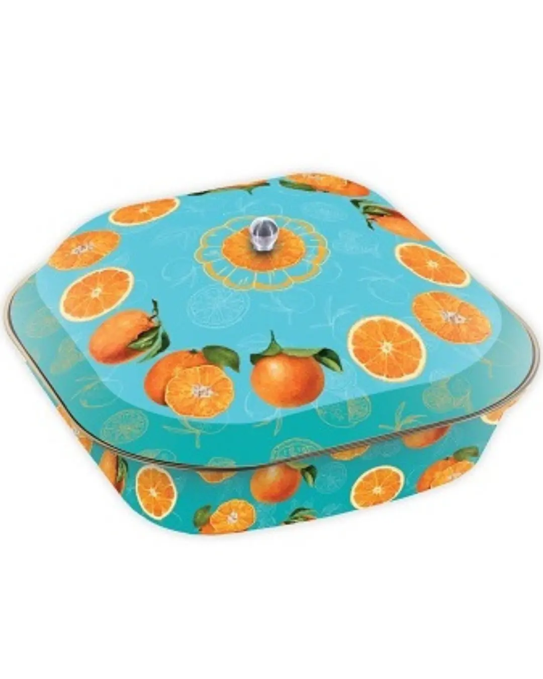 Dolce Forneria Panettone sa maslacem Slatke poslastice, Aluminijumska kutija, Oranges,600g.