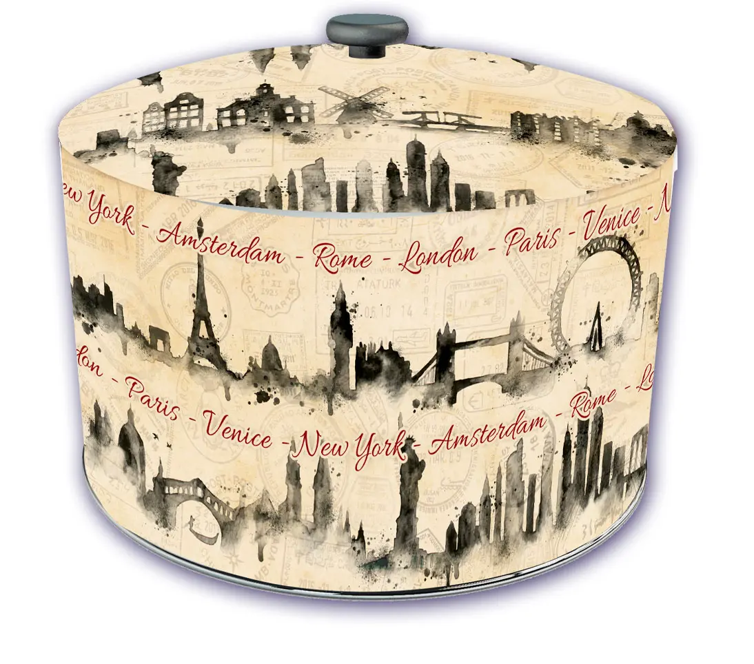 Dolce Forneria Panettone sa maslacem u limenci "New York - Amsterdam", 750 g