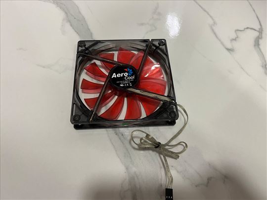 AeroCool 140mm svetli crveno! 3pin i molex!NAJPOV!