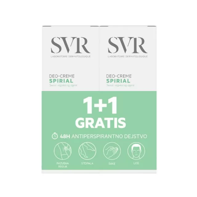 SVR Spiral deo krema 2x50ml 1+1 GRATIS
